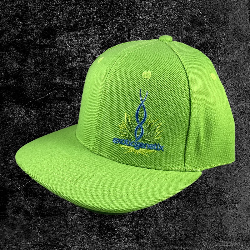 Neon Green Snapback – OG Logo – Exotic Genetix